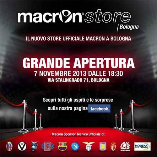 Il Bologna giovedì all’inaugurazione del Macron Store – Bolognafc