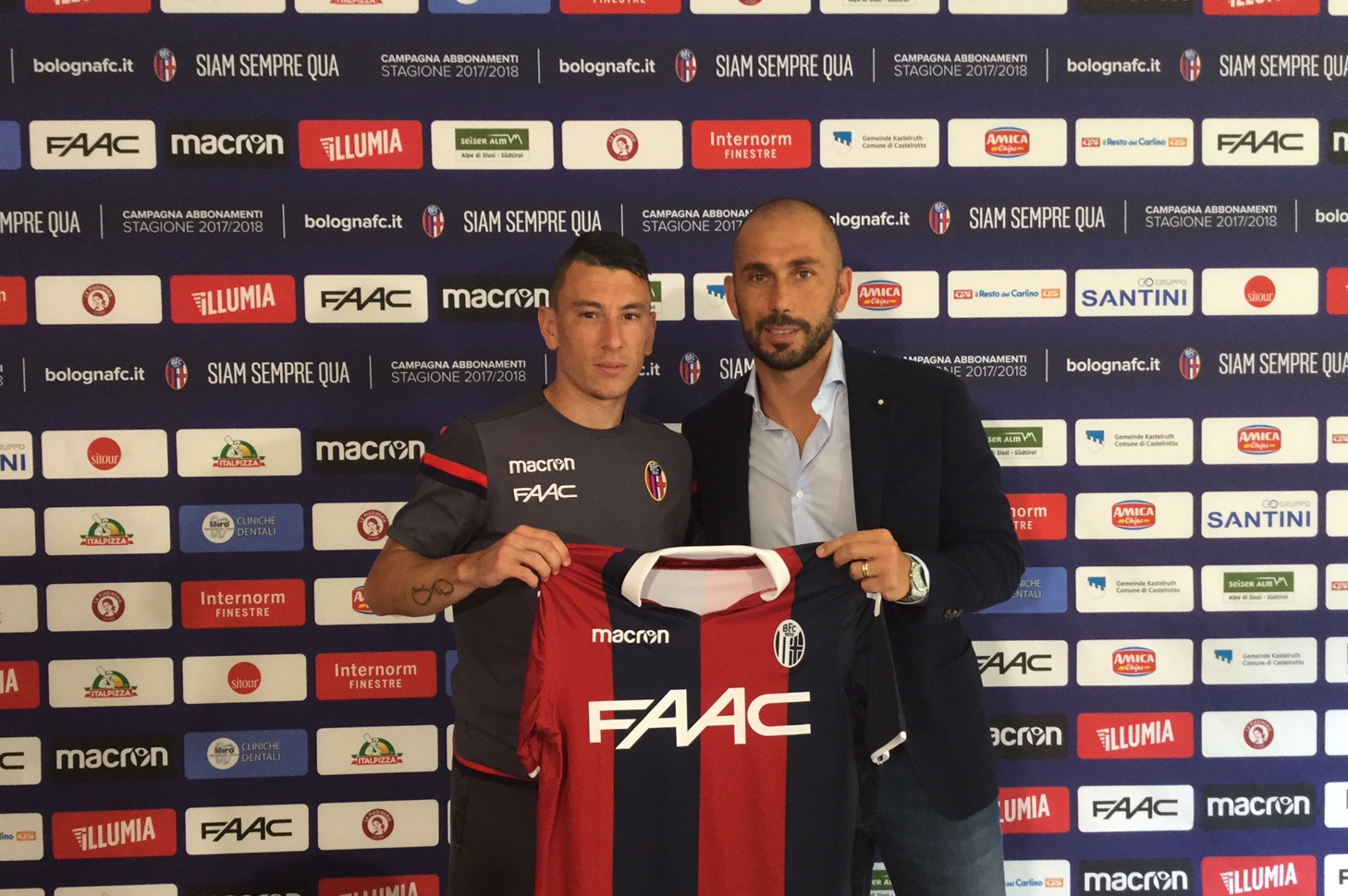 Cesar Falletti’s Rossoblu presentation – BolognaFC