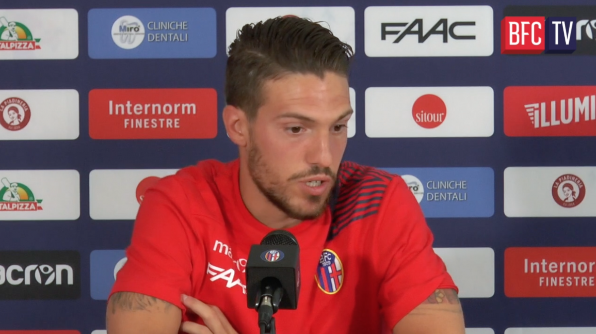 Simone Verdi in conferenza stampa | Bolognafc