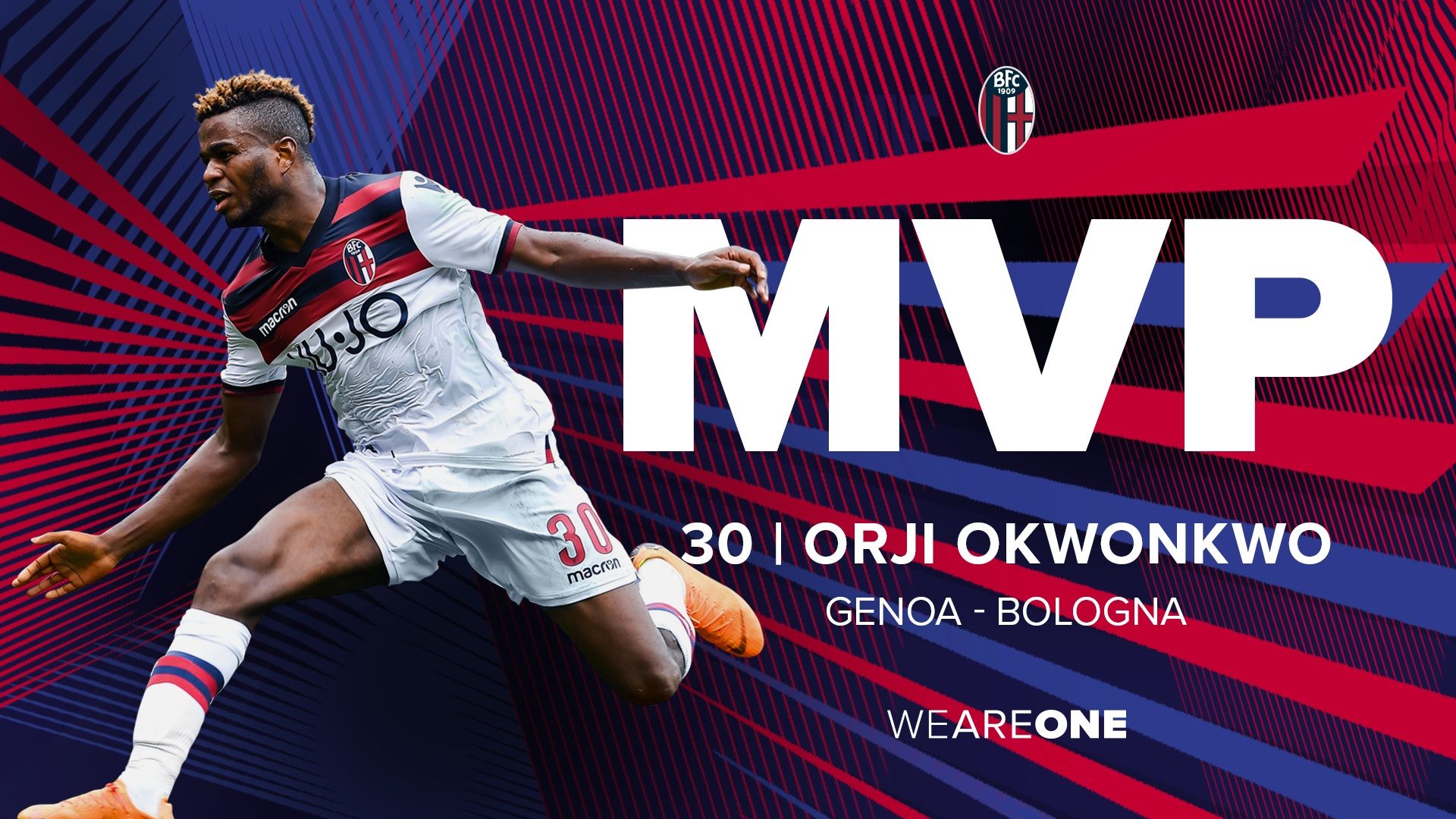 Okwonkwo named MVP from #GenoaBFC – BolognaFC
